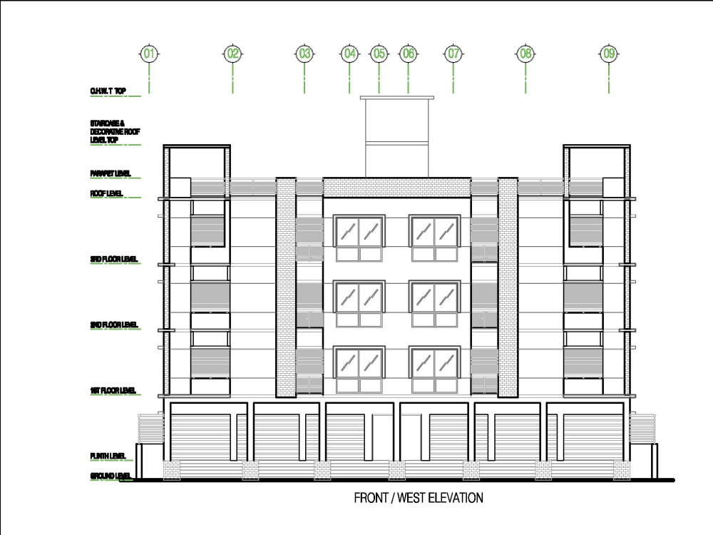 Architectural floor plan, elevation section in AutoCAD | Upwork