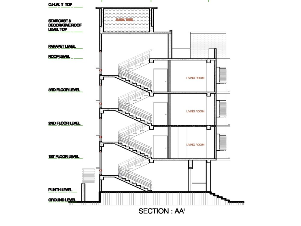Architectural floor plan, elevation section in AutoCAD | Upwork