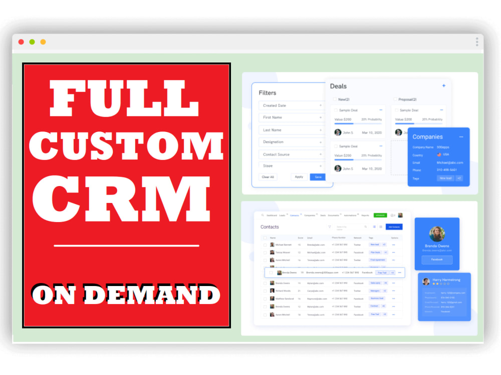 Fully custom PHP CRM, admin dashboard or web portal | Upwork