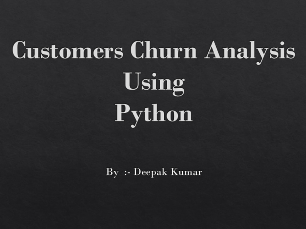 Customer Churn Analysis: Insights, Trends, and Predictions | Upwork