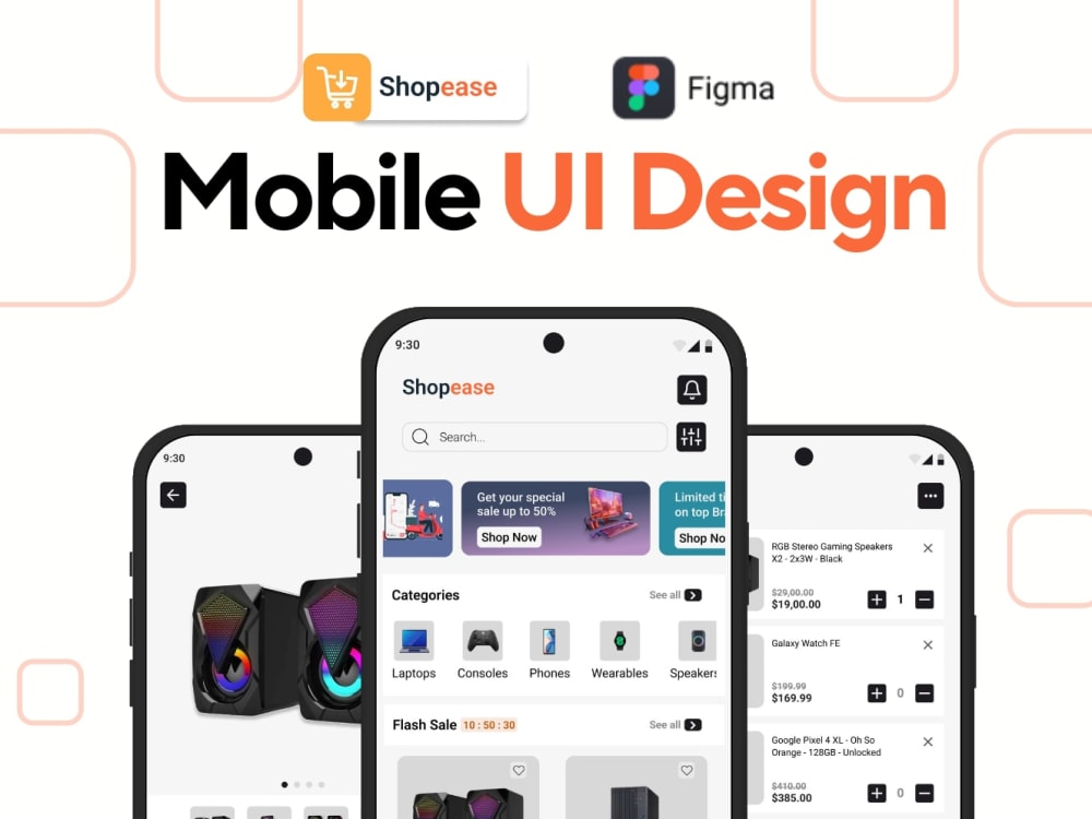 A High-Quality UI Design for your E-Commerce Mobile app | Upwork