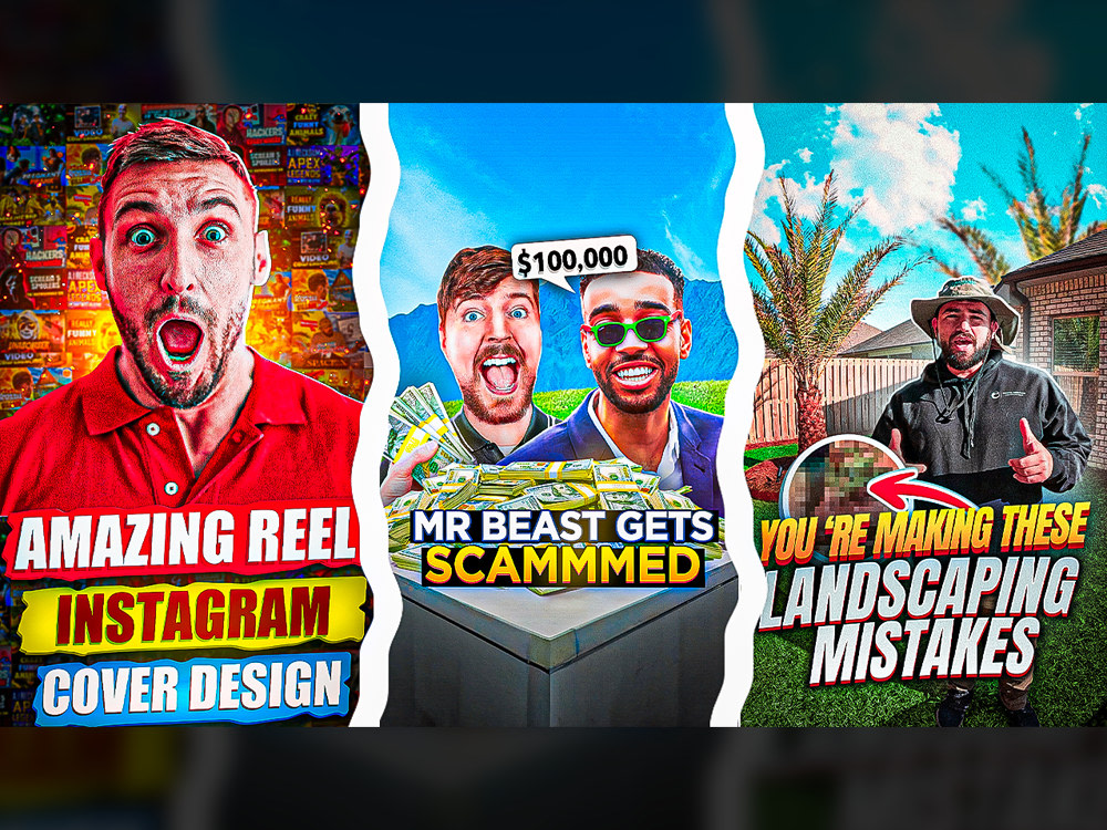 An amazing reel instagram thumbnail in one day | Upwork