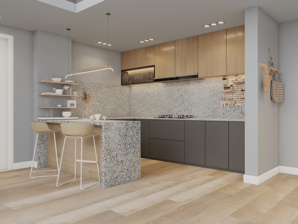 A complete Apartment/Loft 3D interior design renders in 4K resolution ...