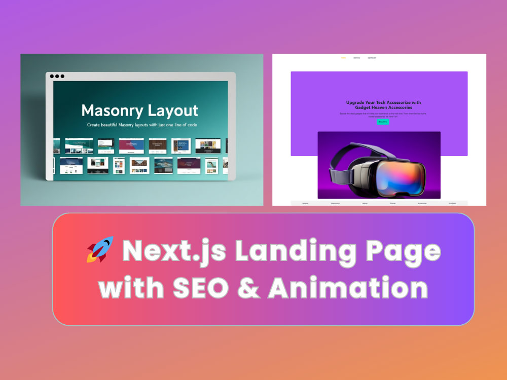 A Blazing-Fast SEO Landing Page in Next.js – 3 Days Delivery | Upwork