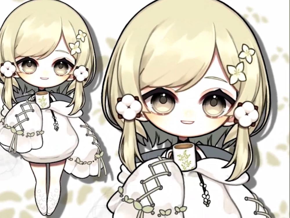 Draw live2d chibi vtuber model, live2d rigging, chibi character ...