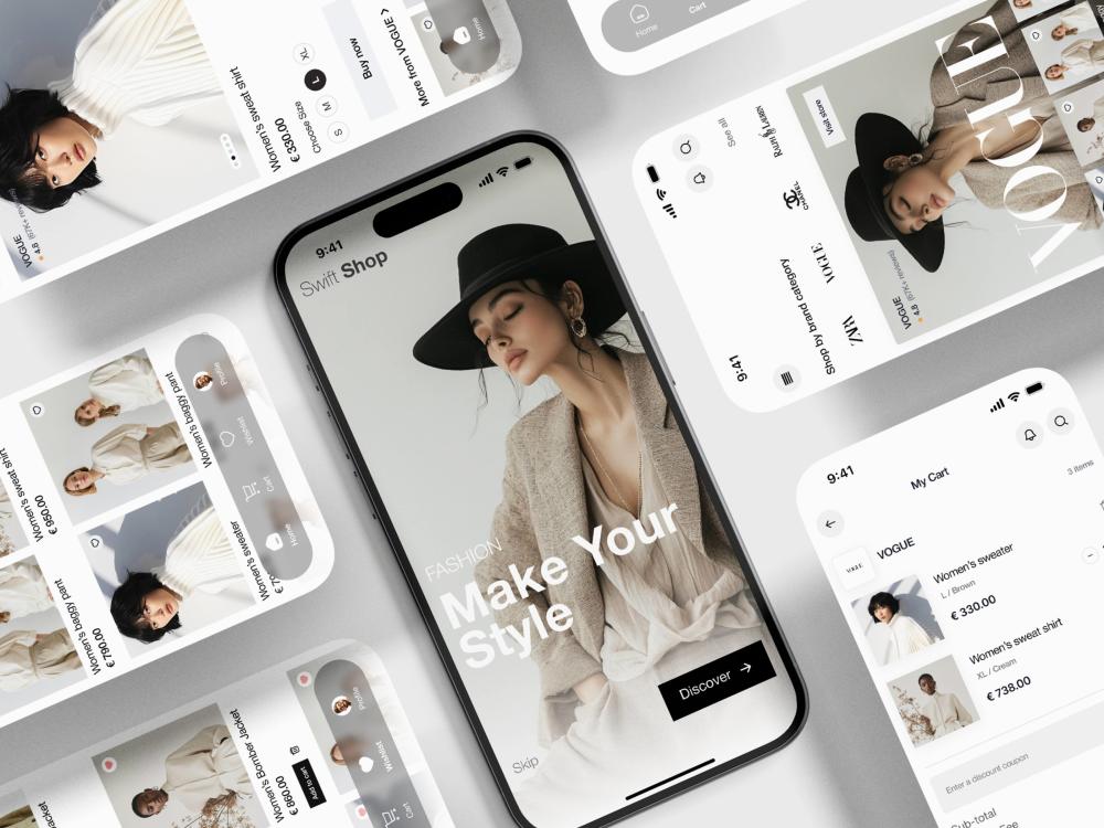 Custom modern and user-friendly mobile app UI/UX design in Figma | Upwork