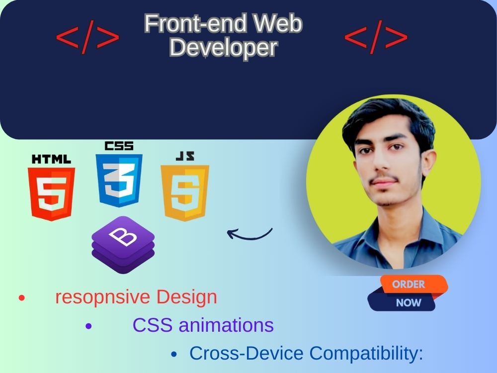 Front-End Developer | HTML, CSS, JavaScript, Bootstrap Expert | Upwork