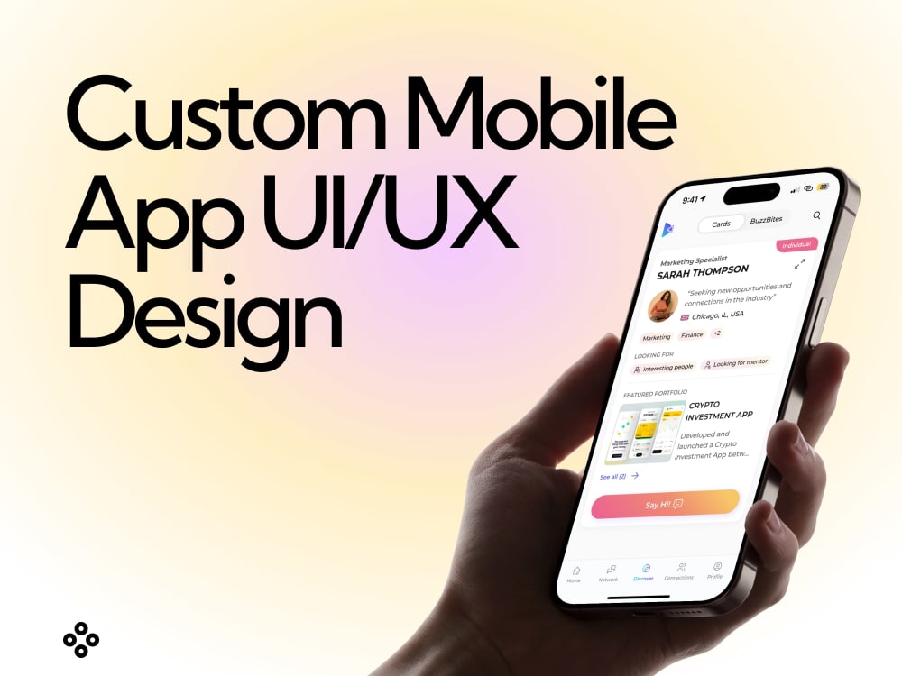 Custom Mobile App UI/UX Design | Custom Mobile App UI UX Designer | Upwork
