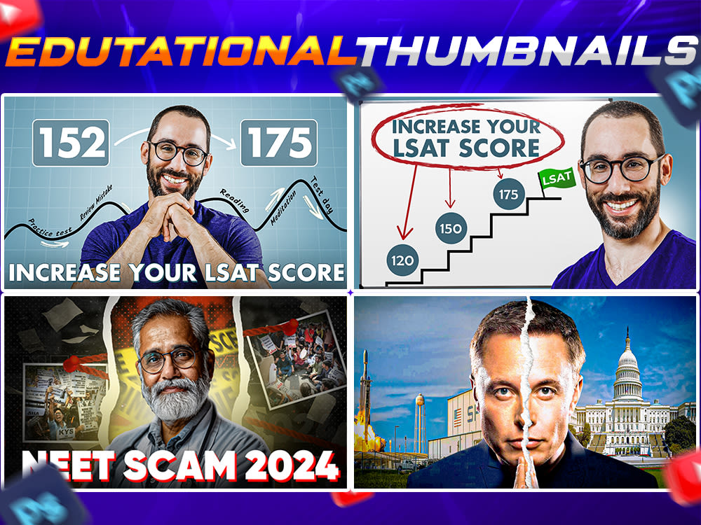 A unique Educational Youtube thumbnail design | Upwork