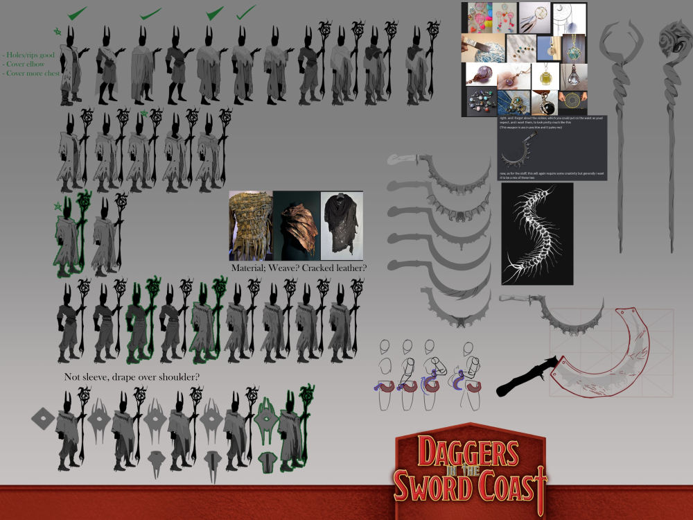 A stylised character concept sheet. | Upwork