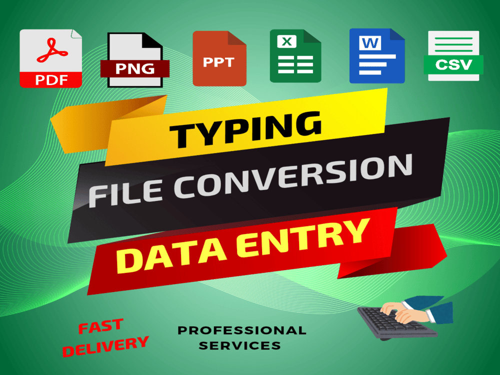 Typing Work, Data Entry, File Conversion, Excel Data Entry | Upwork