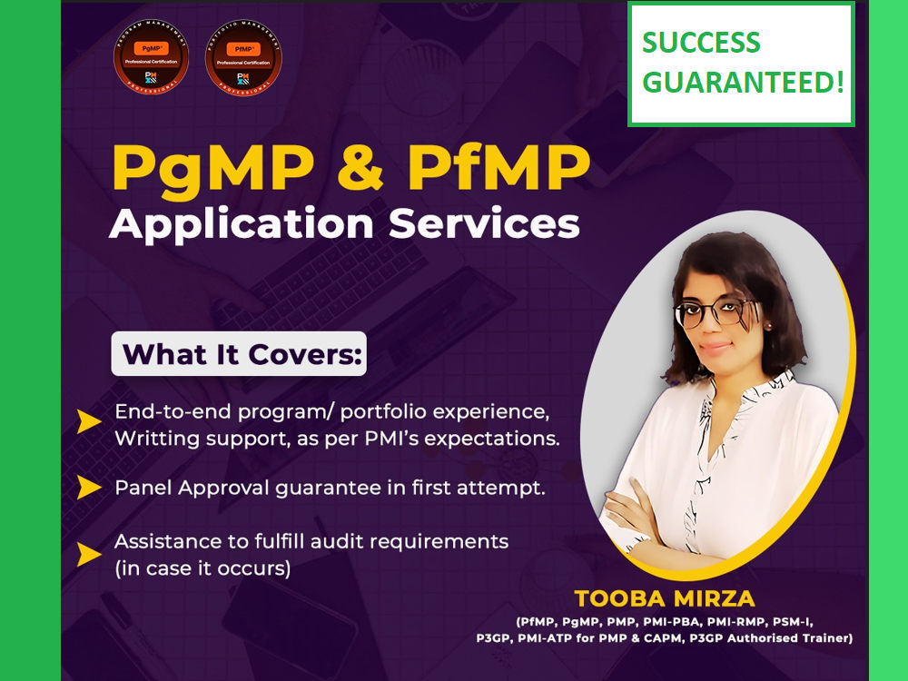 Pmi pfmp application assistance with panel approval guarantee | Upwork
