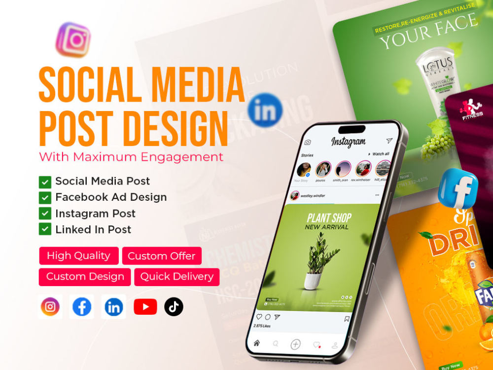 Eye catching social media posts and Facebook ads design | Upwork