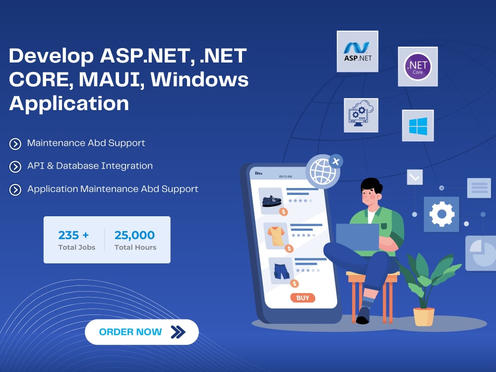 High-performance window applications using .net core and maui | asp.net | Upwork