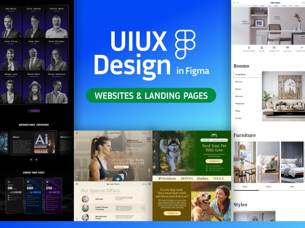 Landing Page or Website UI UX Design in Figma (Desktop and Mobile) | Upwork