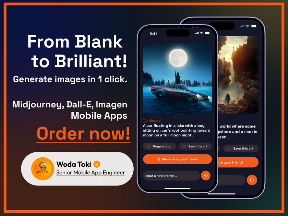 AI Mobile App with ChatGPT & Image Generation Features (Flutter) | Upwork