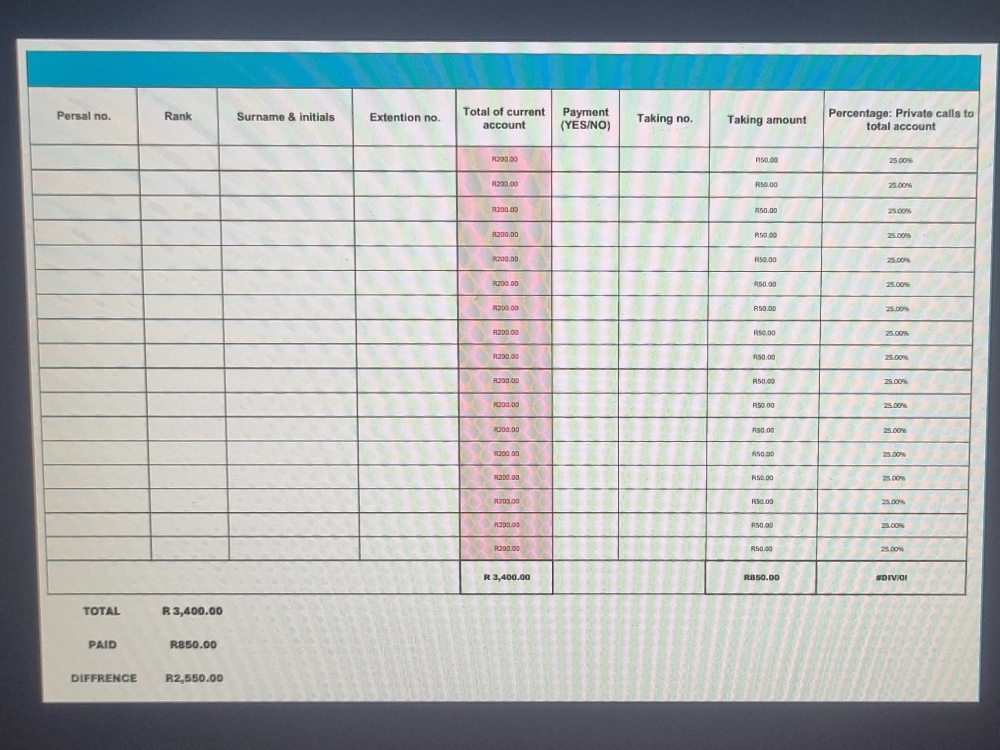 Professional and Organized Spreadsheet | Upwork