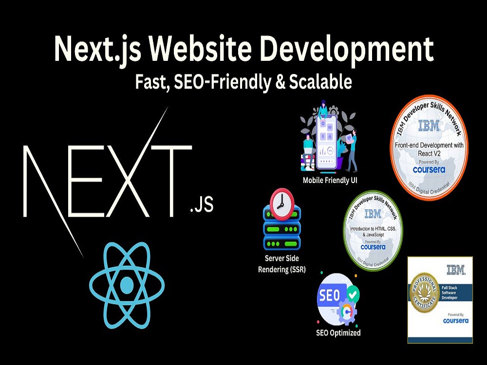 Next.js Website | Static & SSR | SEO Optimized | Front End Application | Upwork