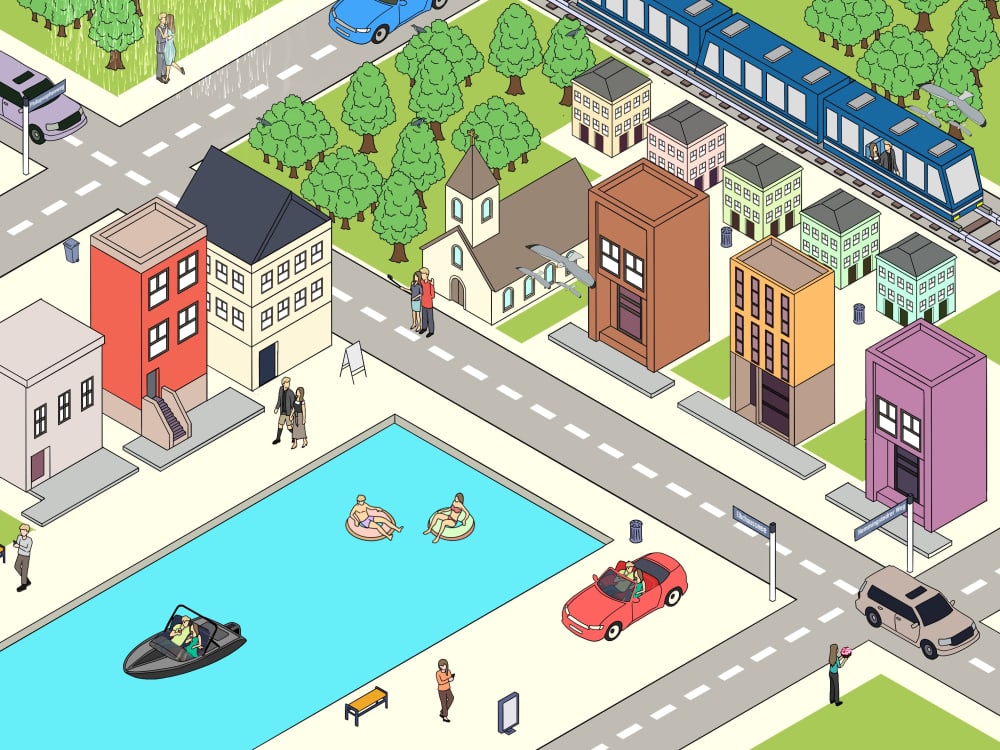 Isometric Vector & Map Illustrations | Detailed & High-Quality Designs ...