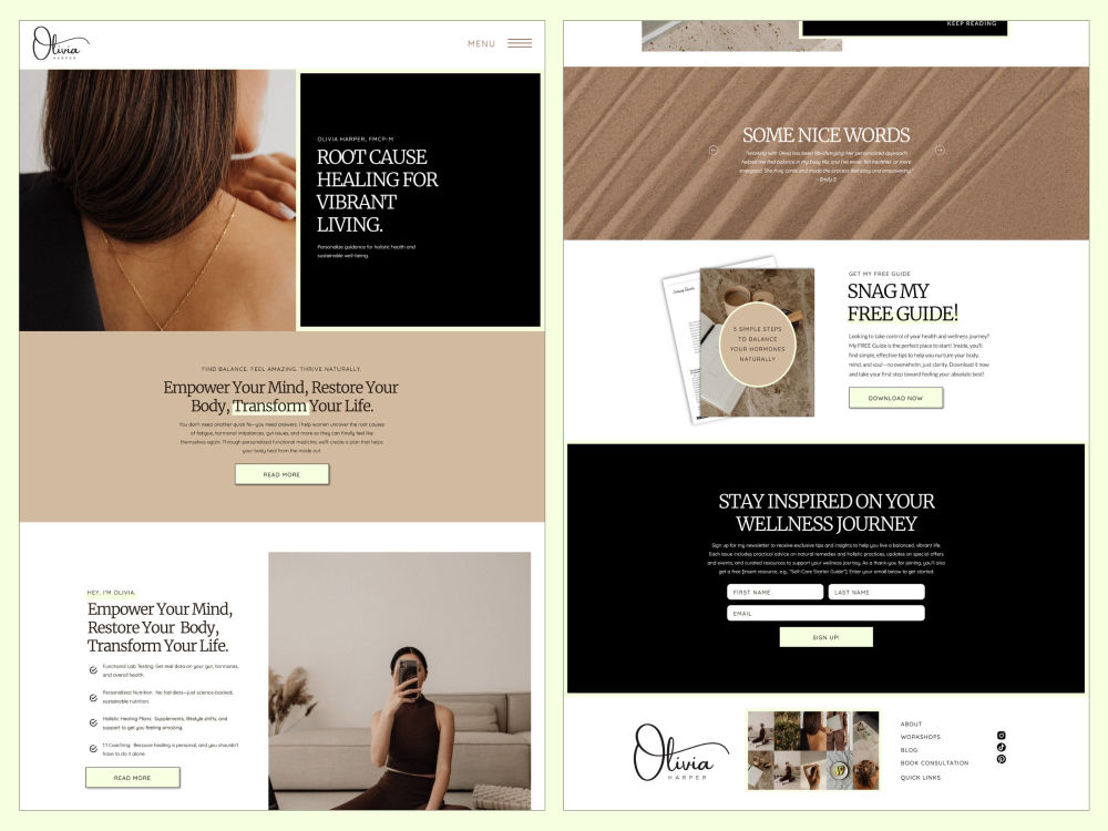 A custom Showit website & social media graphics to promote your new ...