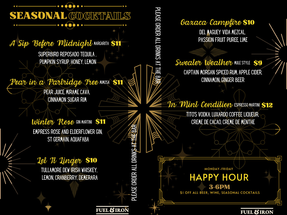 A professional menu design reflecting your branding | Upwork