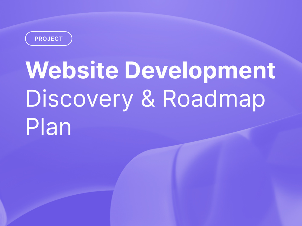 Website Development Discovery & Roadmap Plan | Upwork