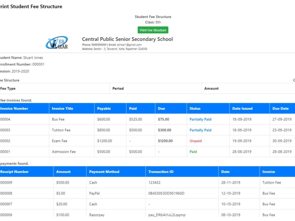 A fully integrated School ERP to manage students and staff. | Upwork