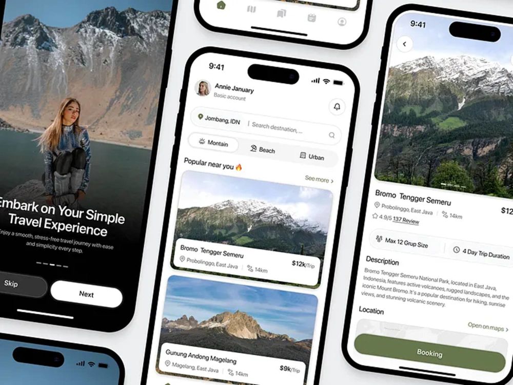Modern & Interactive UI/UX Design for Your Travel App | Upwork
