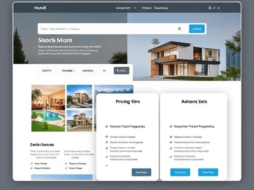 Custom Real Estate Website with Property Listings | Mobile Optimized ...