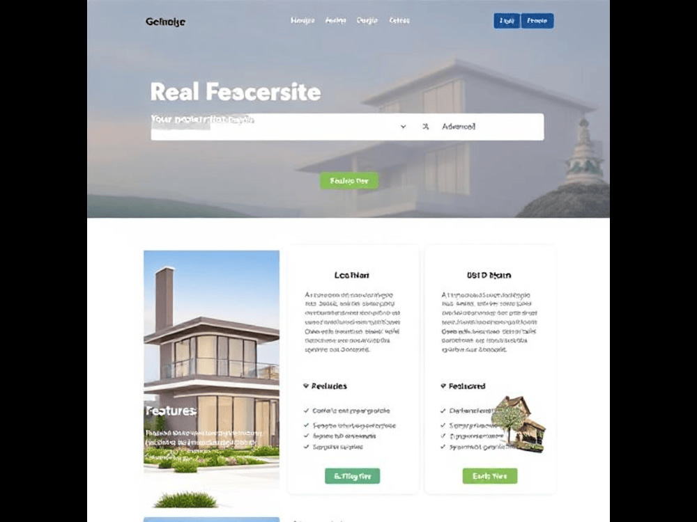Custom Real Estate Website with Property Listings | Mobile Optimized ...