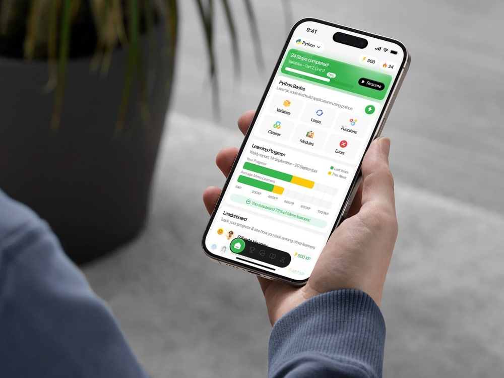 Custom UI/UX for Mobile Apps Teaching Programming Languages | Upwork