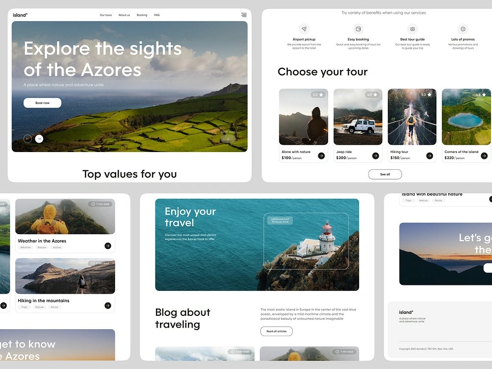 A Travel and hospitality website UI/UX Design In Figma | Upwork
