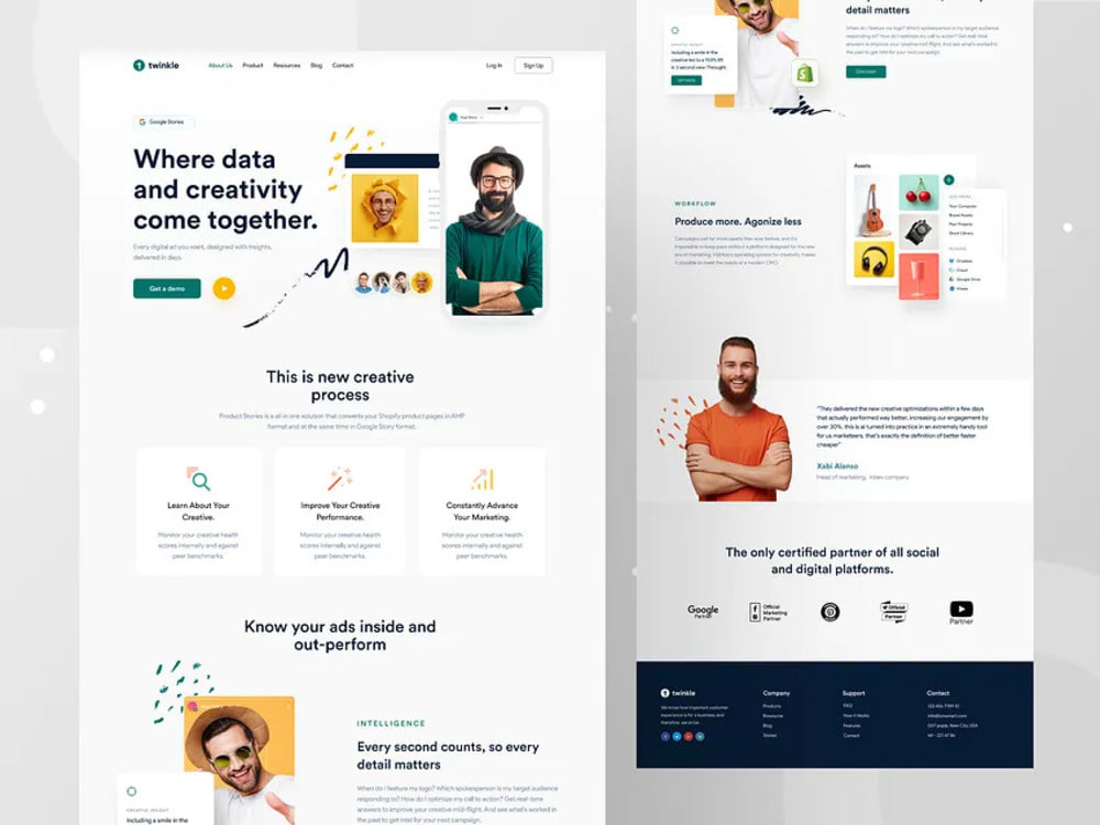 Marketing Agency Website UI for Effective Campaign Management | Upwork