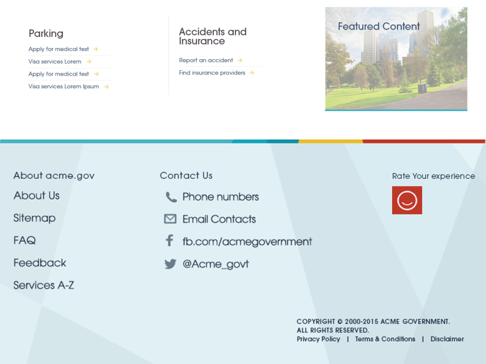 A modern and Accessible Government Service Website UI Design | Upwork