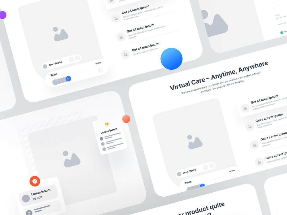 A modern and intuitive mobile app design concept with Wireframes (lo-fi ...
