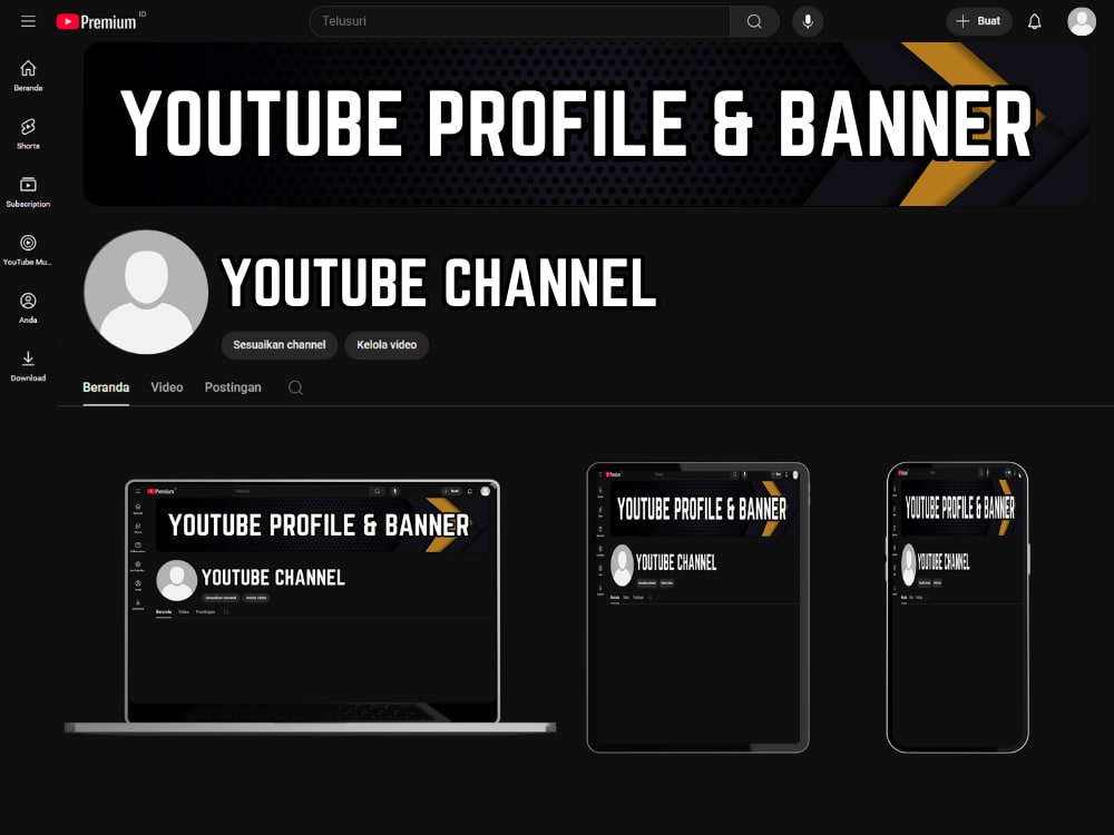 A Professional YouTube Channel Banner and Profile Design | Upwork