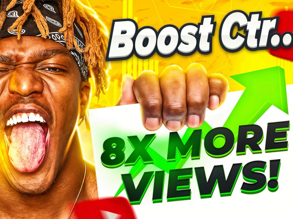 Attractive clickbait amazing youtube thumbnail in 3hr | Upwork