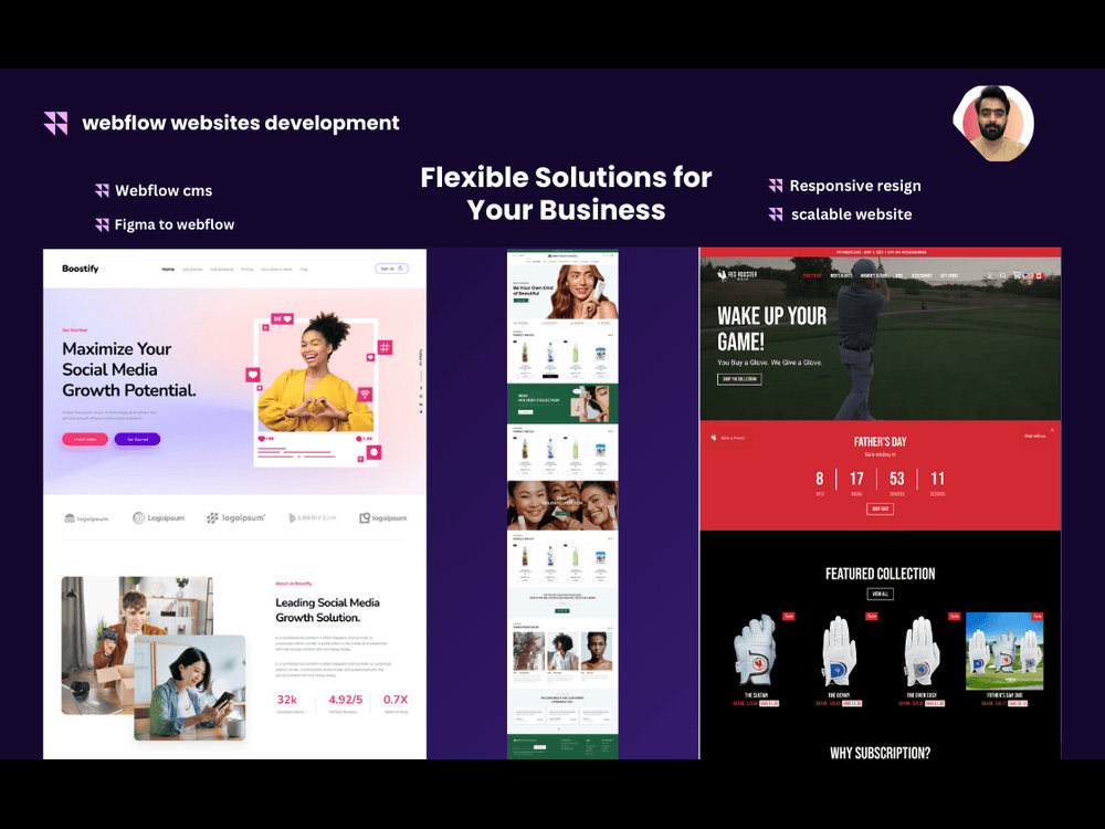 Professional Webflow Website & Landing Page Design | Figma to Webflow | Upwork