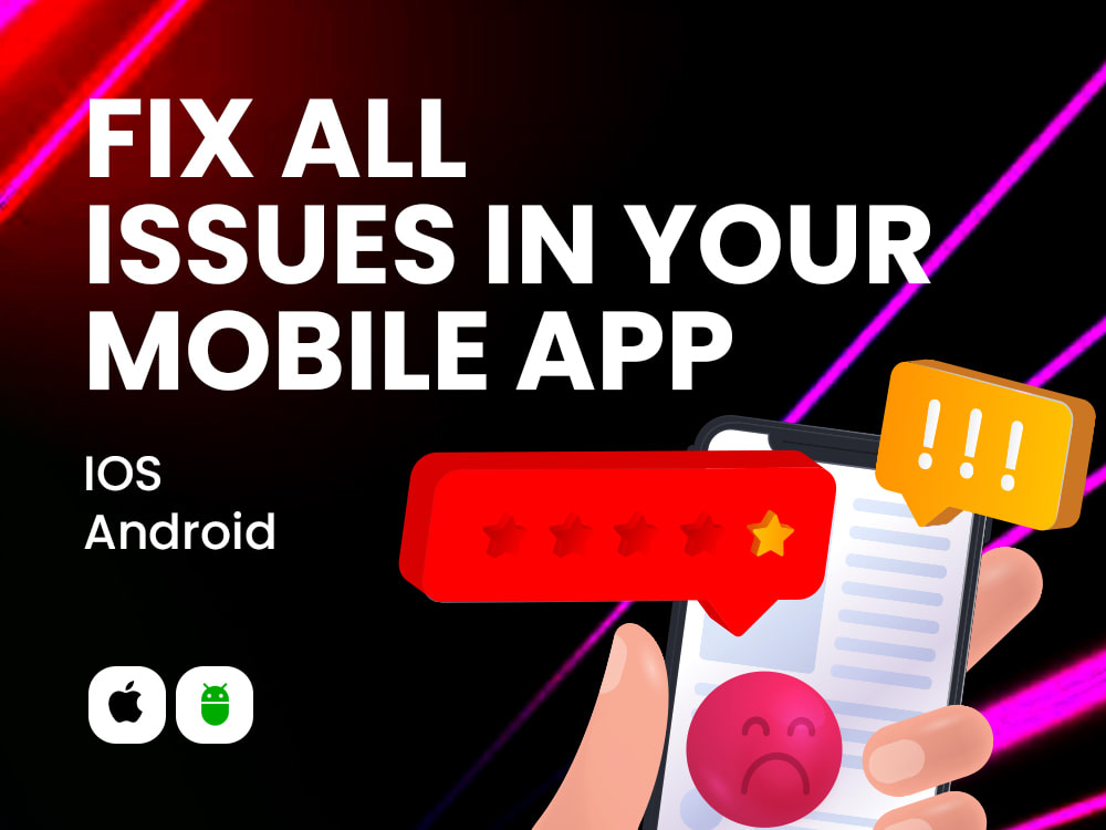 All Bugs Fixed / Improved Performance Mobile App | Upwork