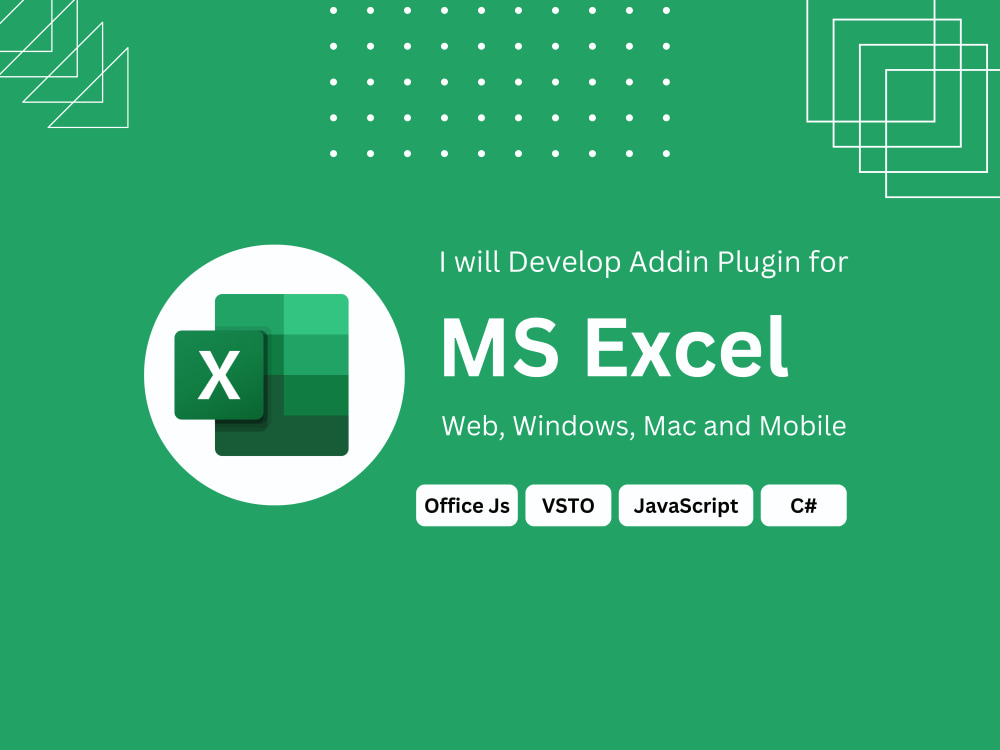 Office 365 Custom Excel add-in plugin | Upwork