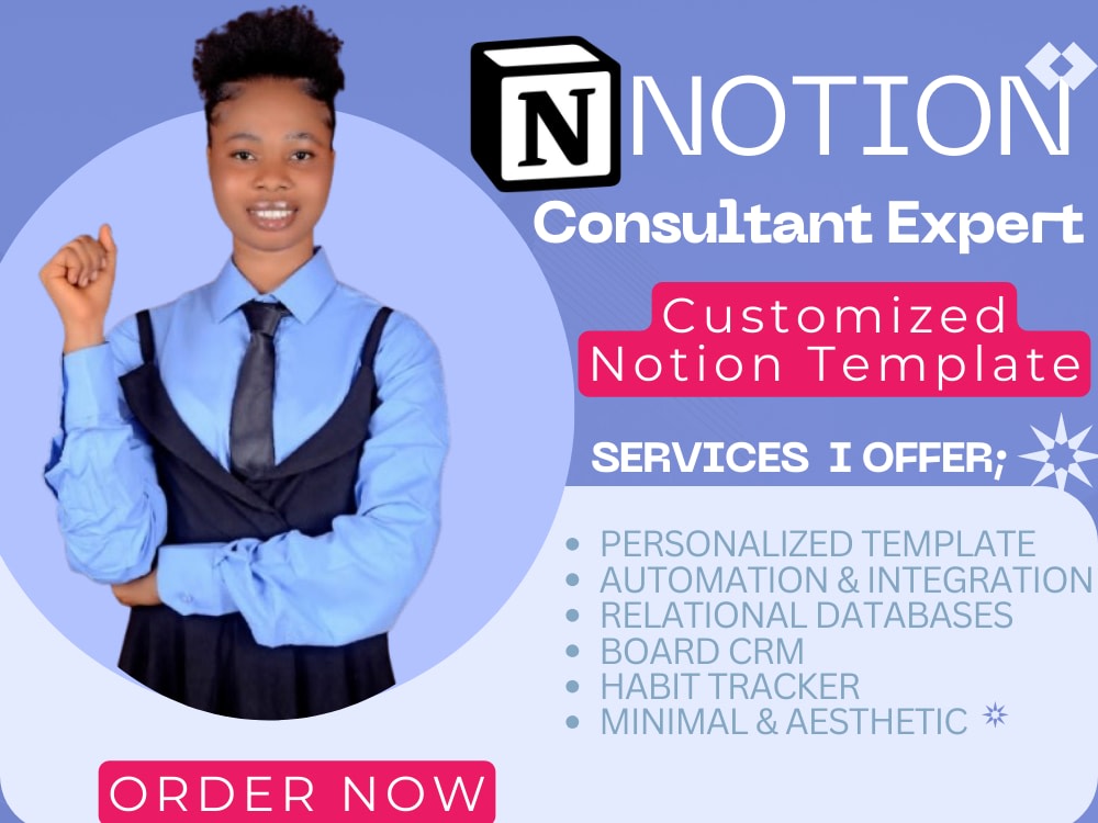 Customized and aesthetic notion dashboard template for your business | Upwork