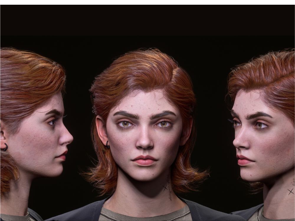 3d realistic character, metahuman, rig, cgi vfx for game, short file ...