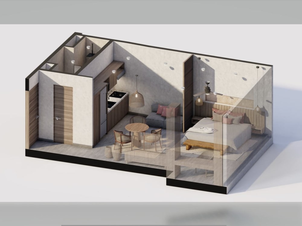 Isometric architectural plans | Upwork