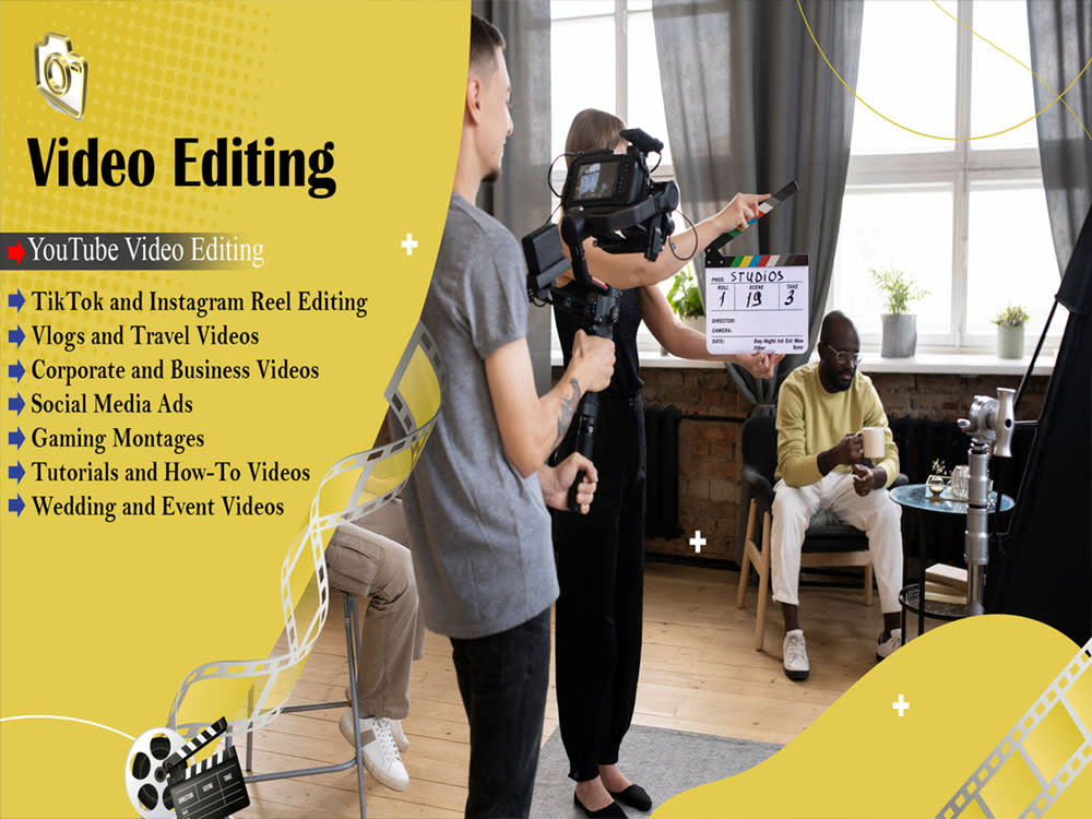 Professional video editing for youtube, ads, social media or any ...