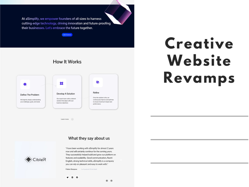 A professional website redesign tailored to your needs | Upwork