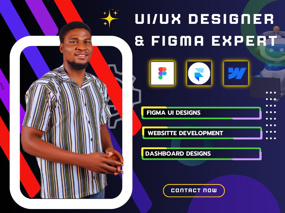 A responsive UI/UX design using Figma for websites, Landing page and ...