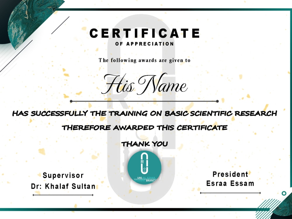 Professional custom certificate design | Upwork