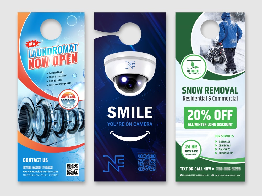 A Modern Postcard or Door Hanger Design | Upwork