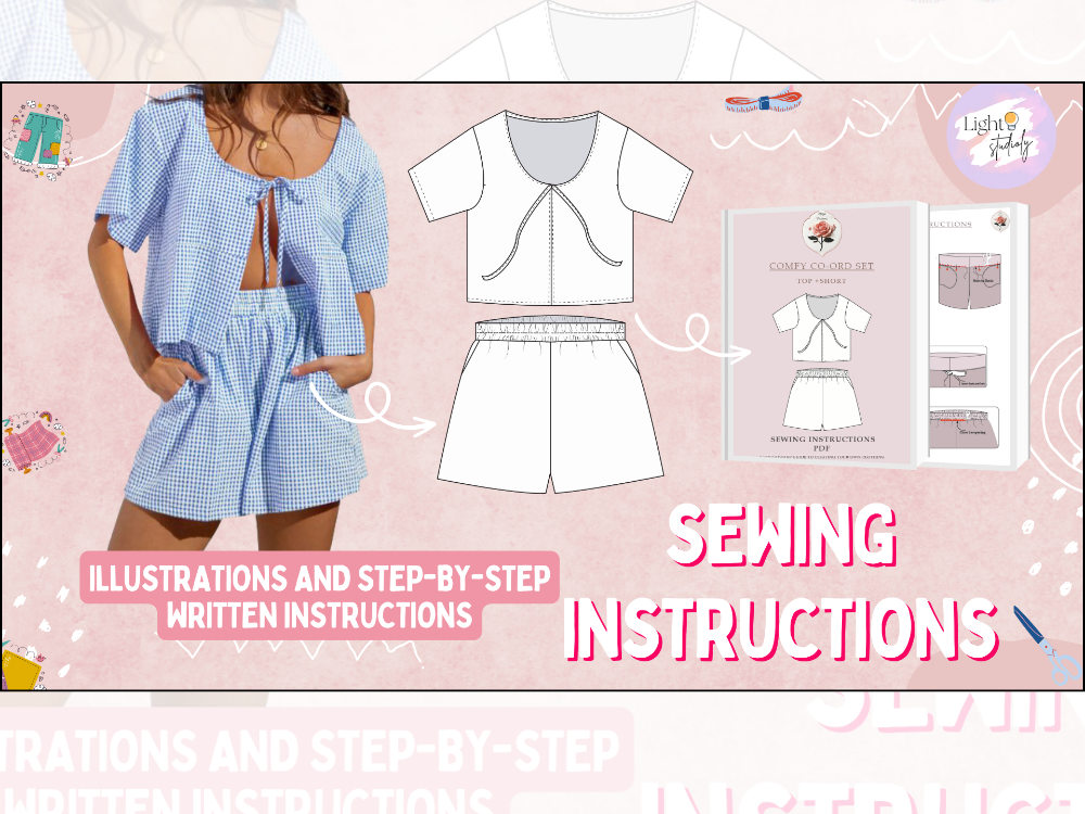 Illustrated sewing instruction booklets for your patterns | Upwork