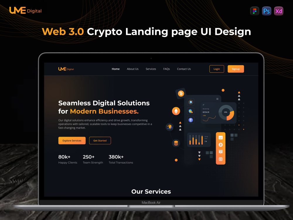 Creative, unique Website UI design, landing page UI design in figma ...
